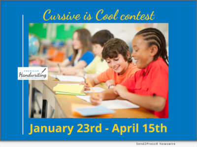 9th Annual 'Cursive is Cool' Contest Launched for K-6 Students in North ...