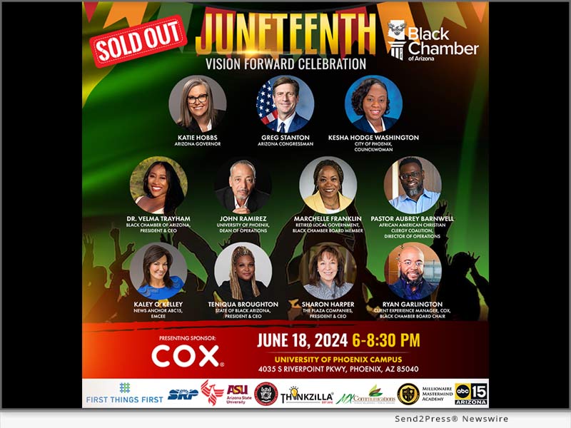 Black Chamber of Arizona to Host 2024 Juneteenth Vision Forward Celebration presented by Cox ...
